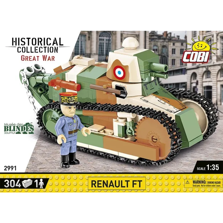 Char léger RENAULT FT 302 Pièces (COBI-2991) | Oasis Ludique